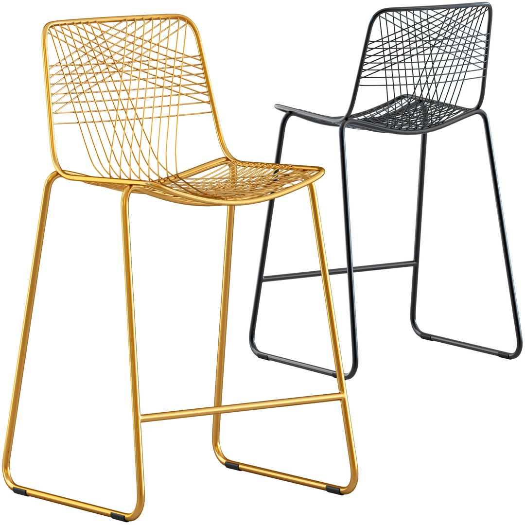 3D CB2 Alpha Counter Stool - TurboSquid 2163810