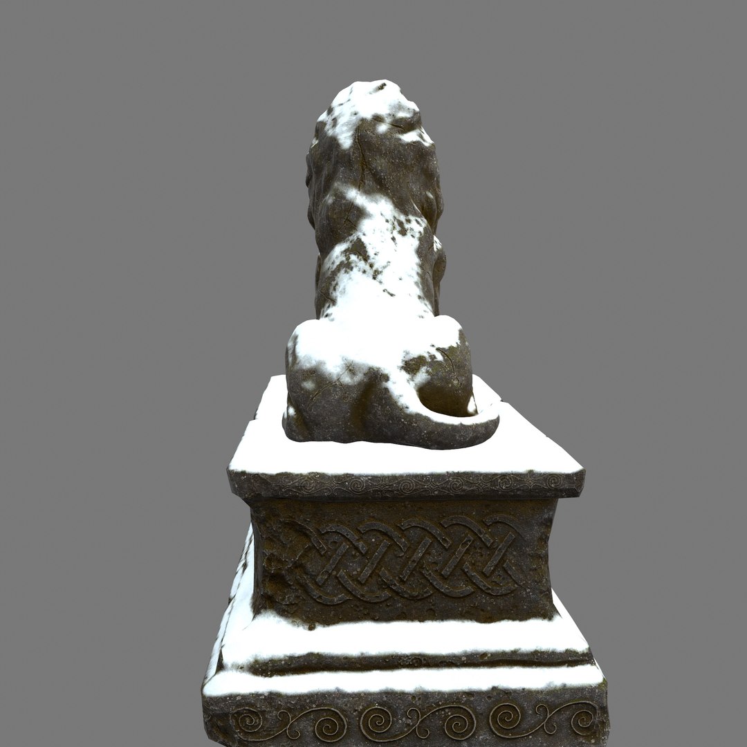 Lion Base 3D Model - TurboSquid 1195645