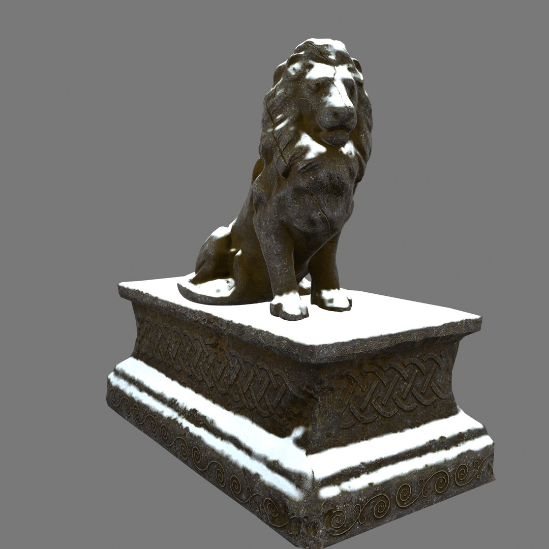 Lion Base 3D Model - TurboSquid 1195645