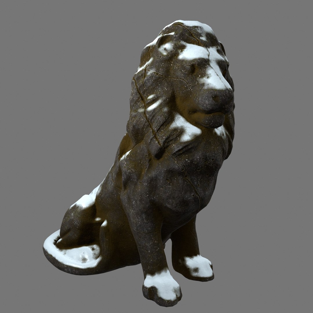 Lion Base 3D Model - TurboSquid 1195645