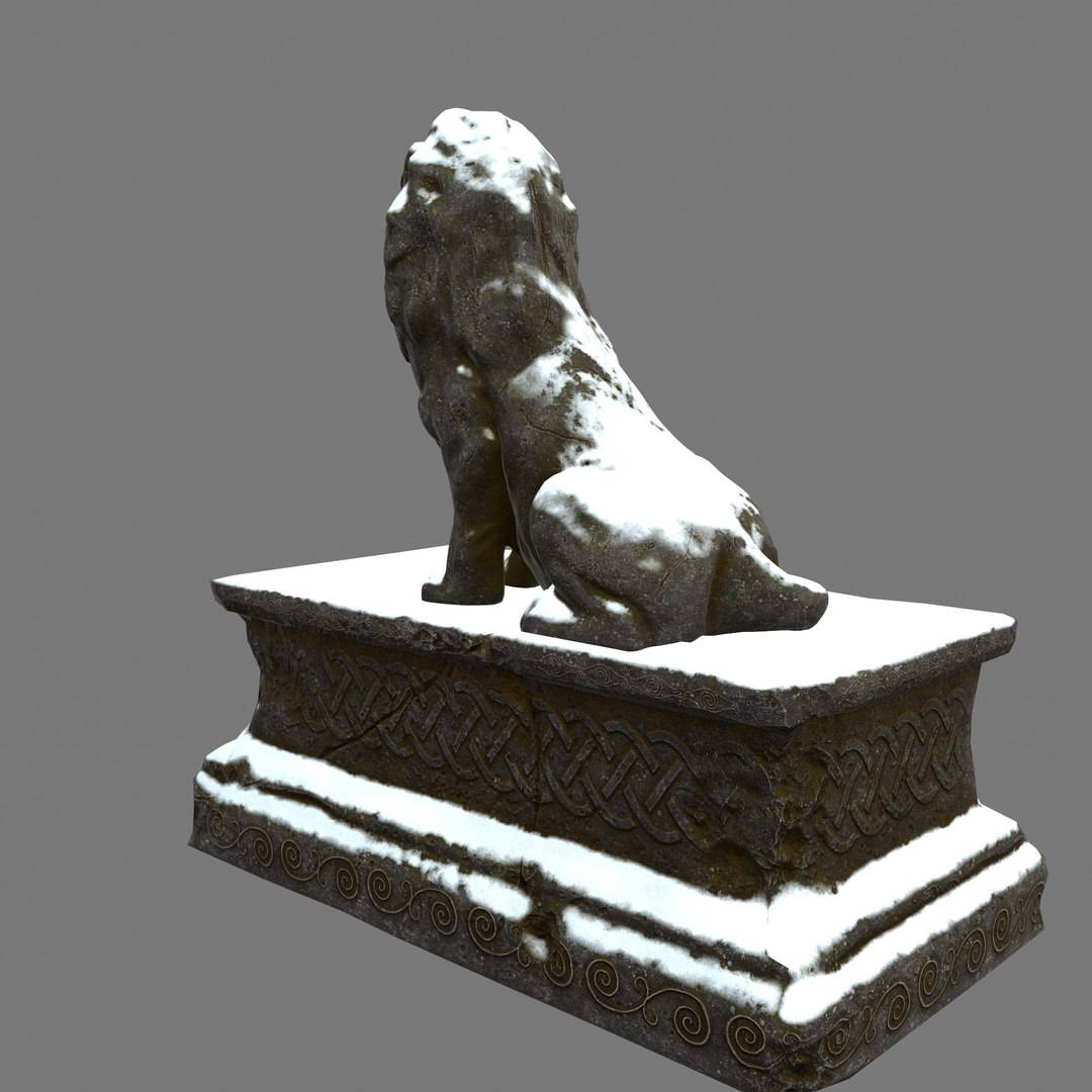 Lion Base 3D Model - TurboSquid 1195645