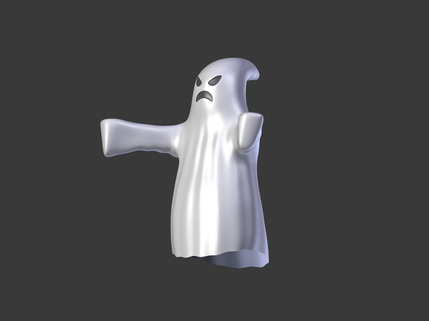 Ghost cartoon 3D model - TurboSquid 1650414