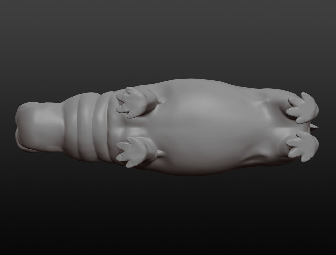 Hippopotamus base mesh 3D - TurboSquid 1726461
