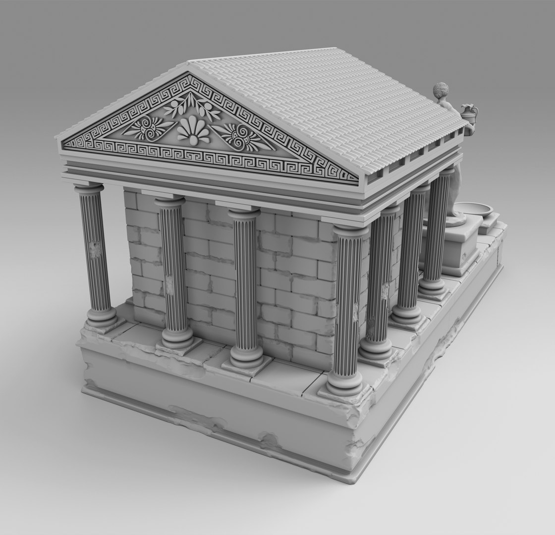 Greek Ancient Temple 3D Model - TurboSquid 1687329