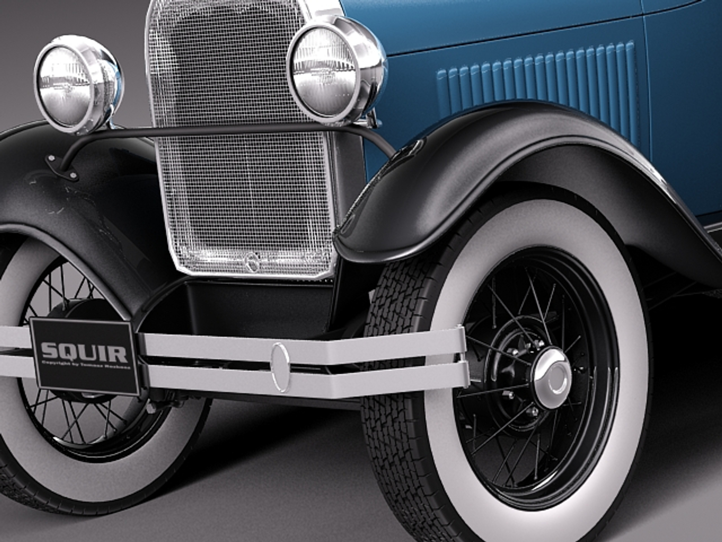 3dsmax classic antique sedan 1931
