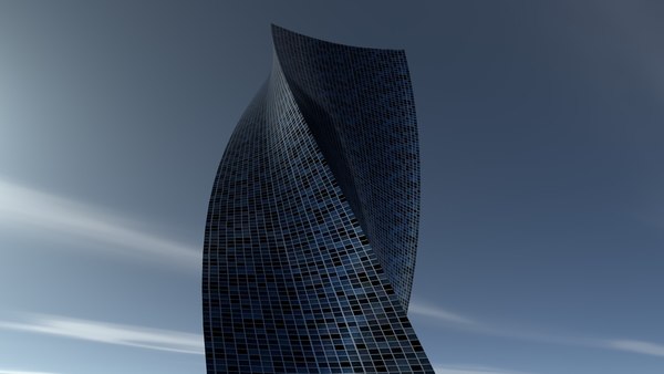 Steel glass skyscraper 3D model - TurboSquid 1553329