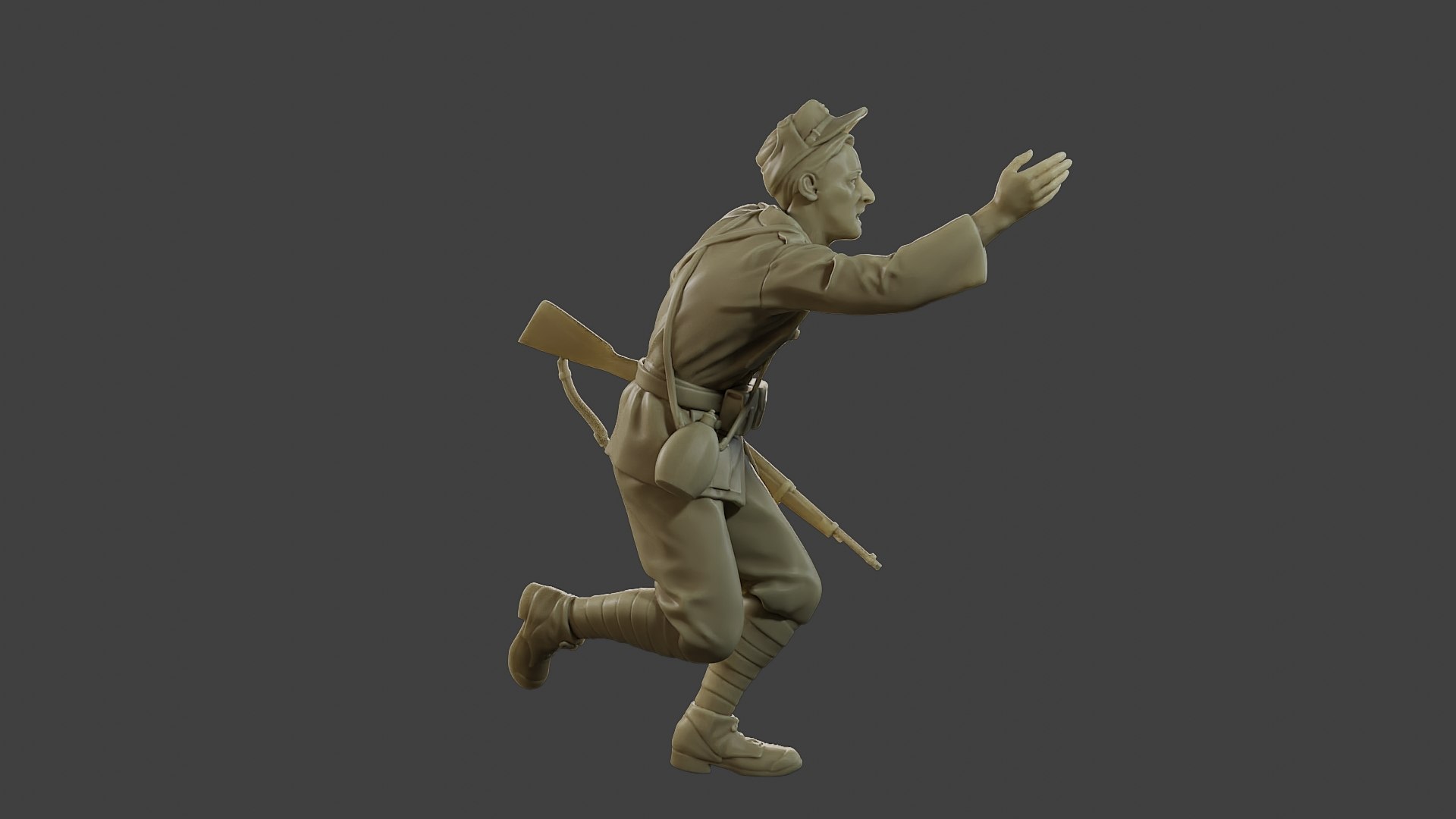 Italian Soldier Run2 Ww2 IT10 3D Model - TurboSquid 2178104
