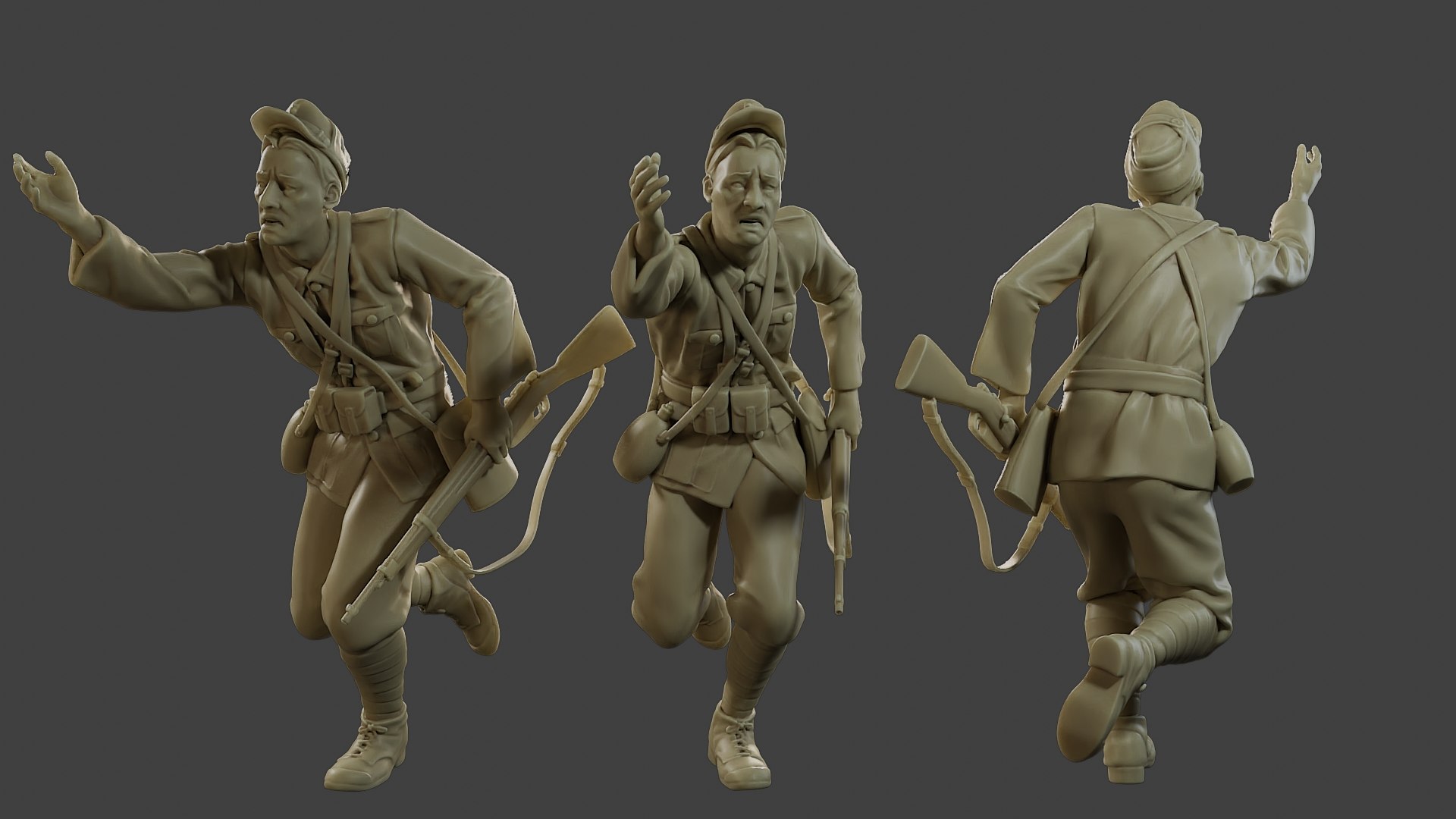 Italian Soldier Run2 Ww2 IT10 3D Model - TurboSquid 2178104