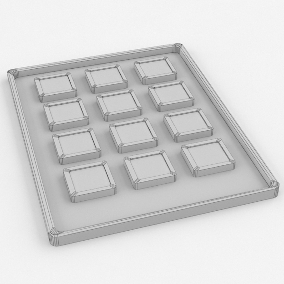 Button Panel Control 3d Model