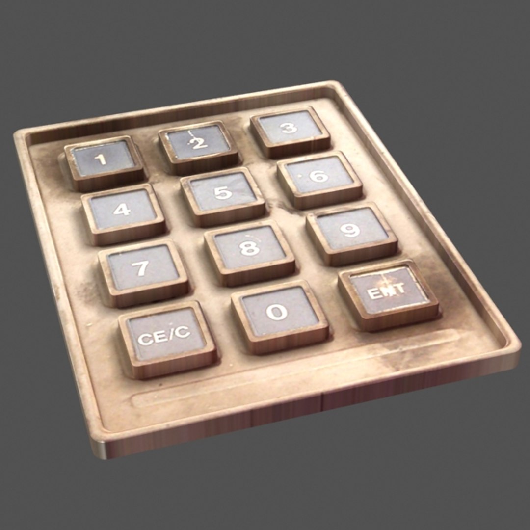Button Panel Control 3d Model