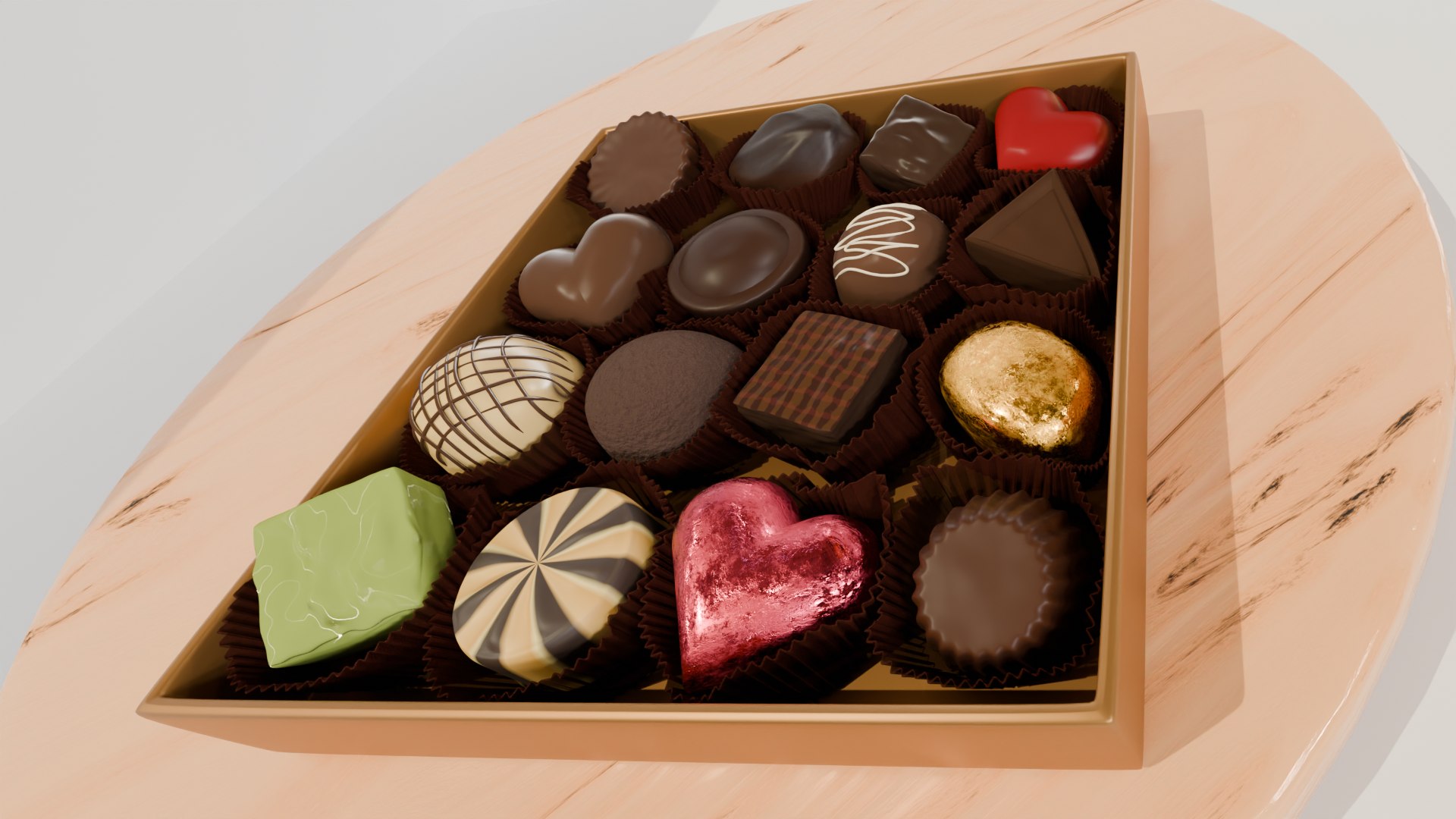 3D Model Chocolate Box - TurboSquid 2266229