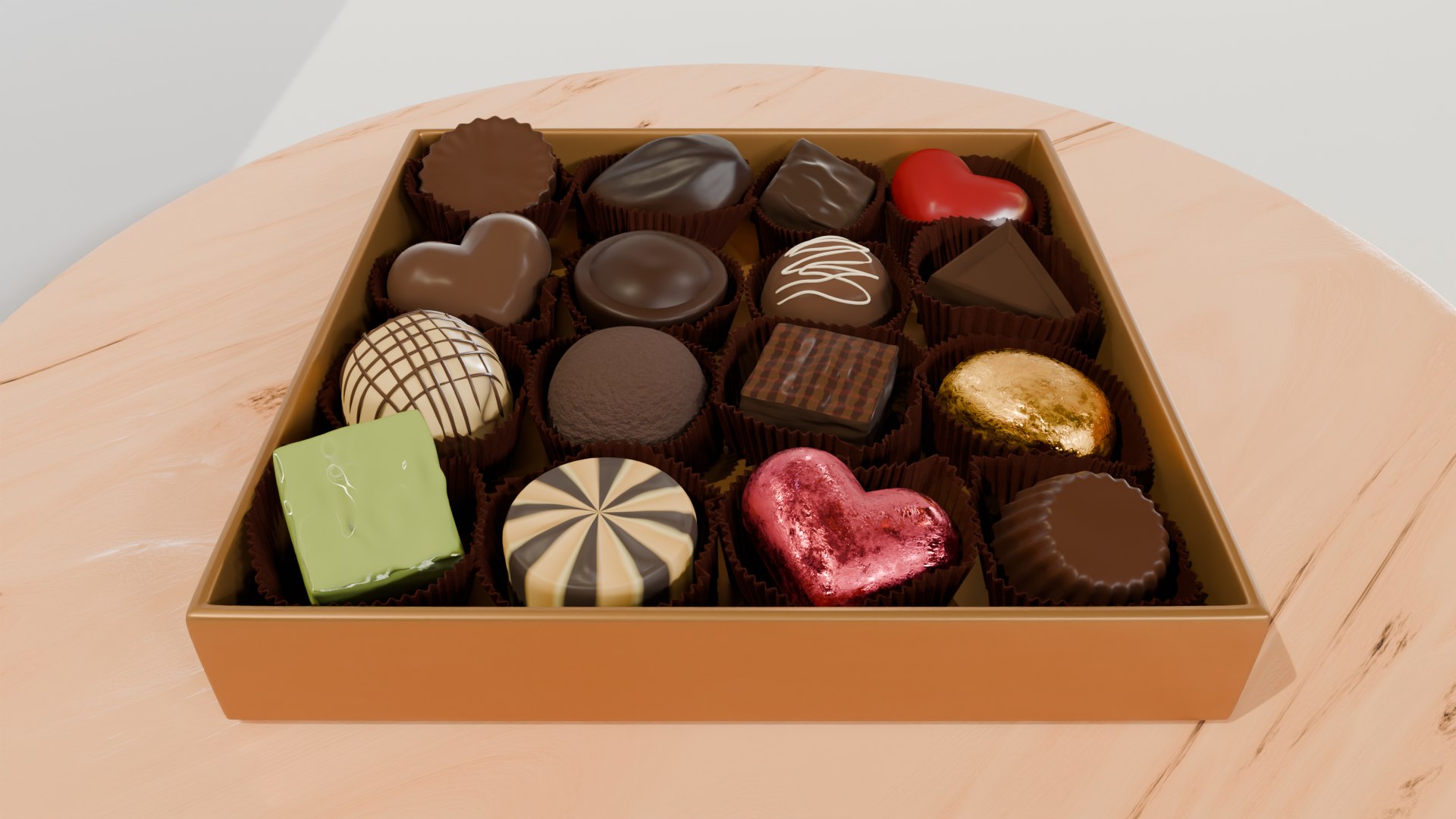 3D Model Chocolate Box - TurboSquid 2266229