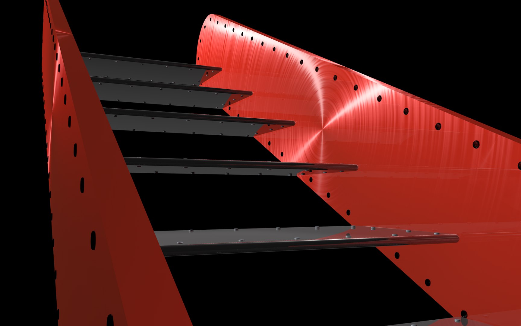 3D Metal Stairs Model - TurboSquid 1382731