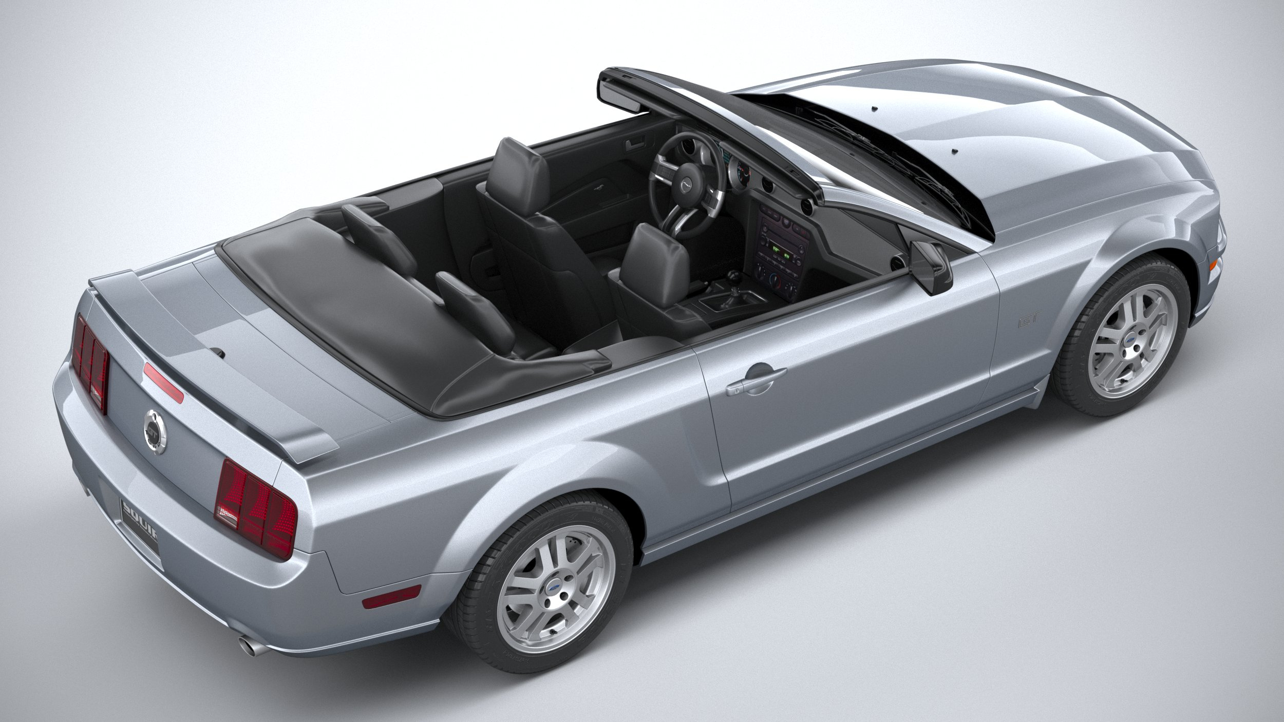 modelo 3d Ford Mustang GT Descapotable 2005 - TurboSquid 1873521