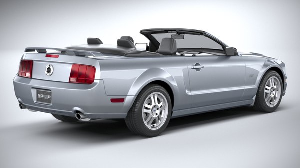 Ford Mustang GT Convertible 2005 model - TurboSquid 1873521