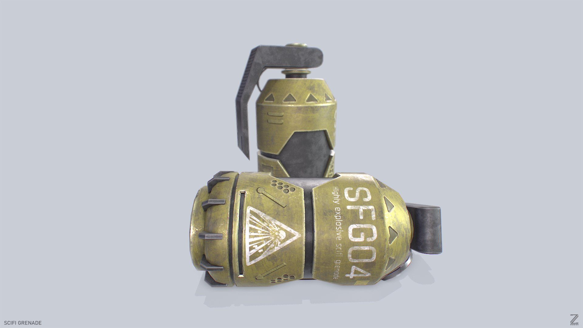 Scifi Grenade 3D Model - TurboSquid 2218787