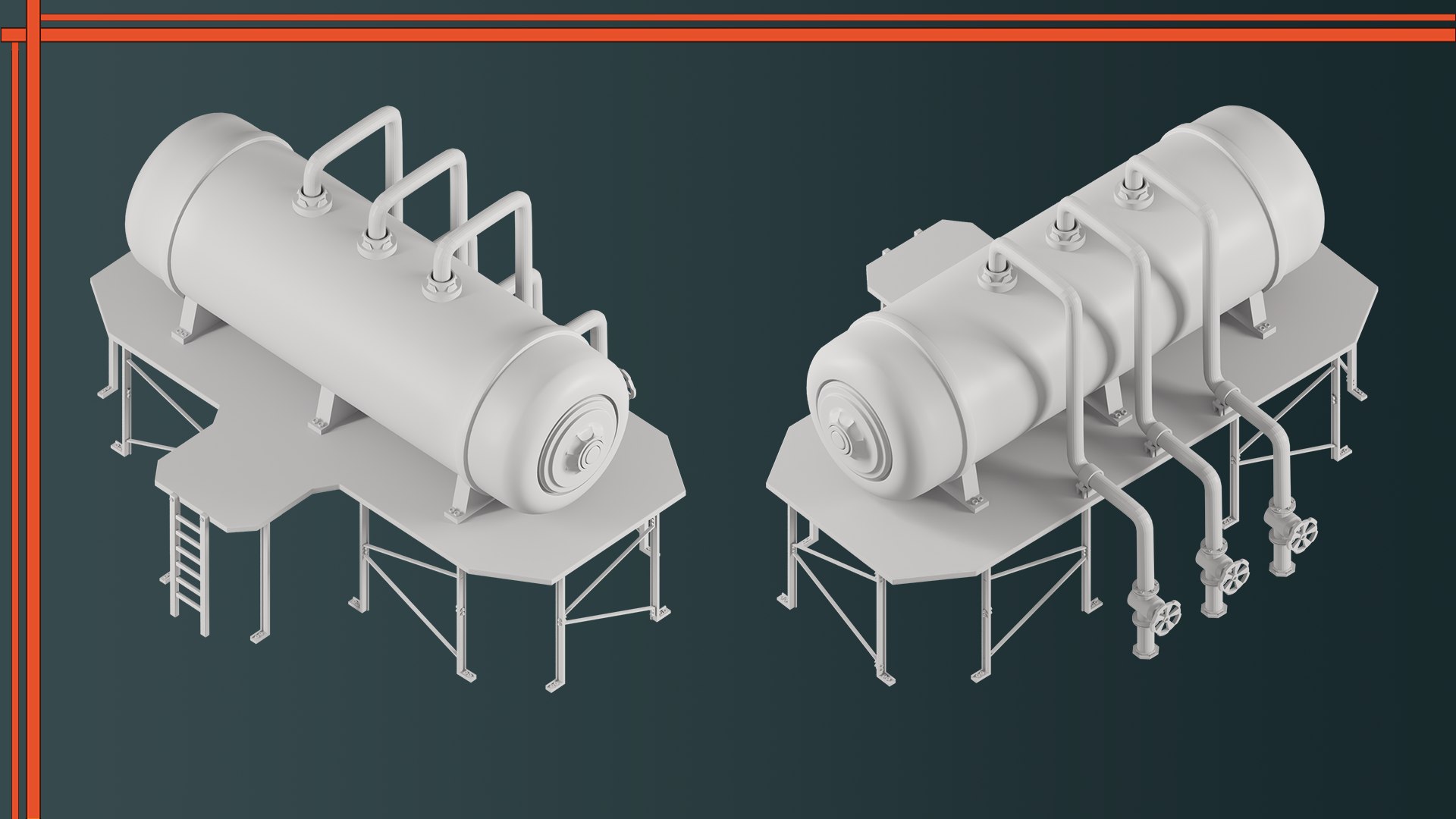 Industrial Tanks VOL-01 3D model - TurboSquid 2159658