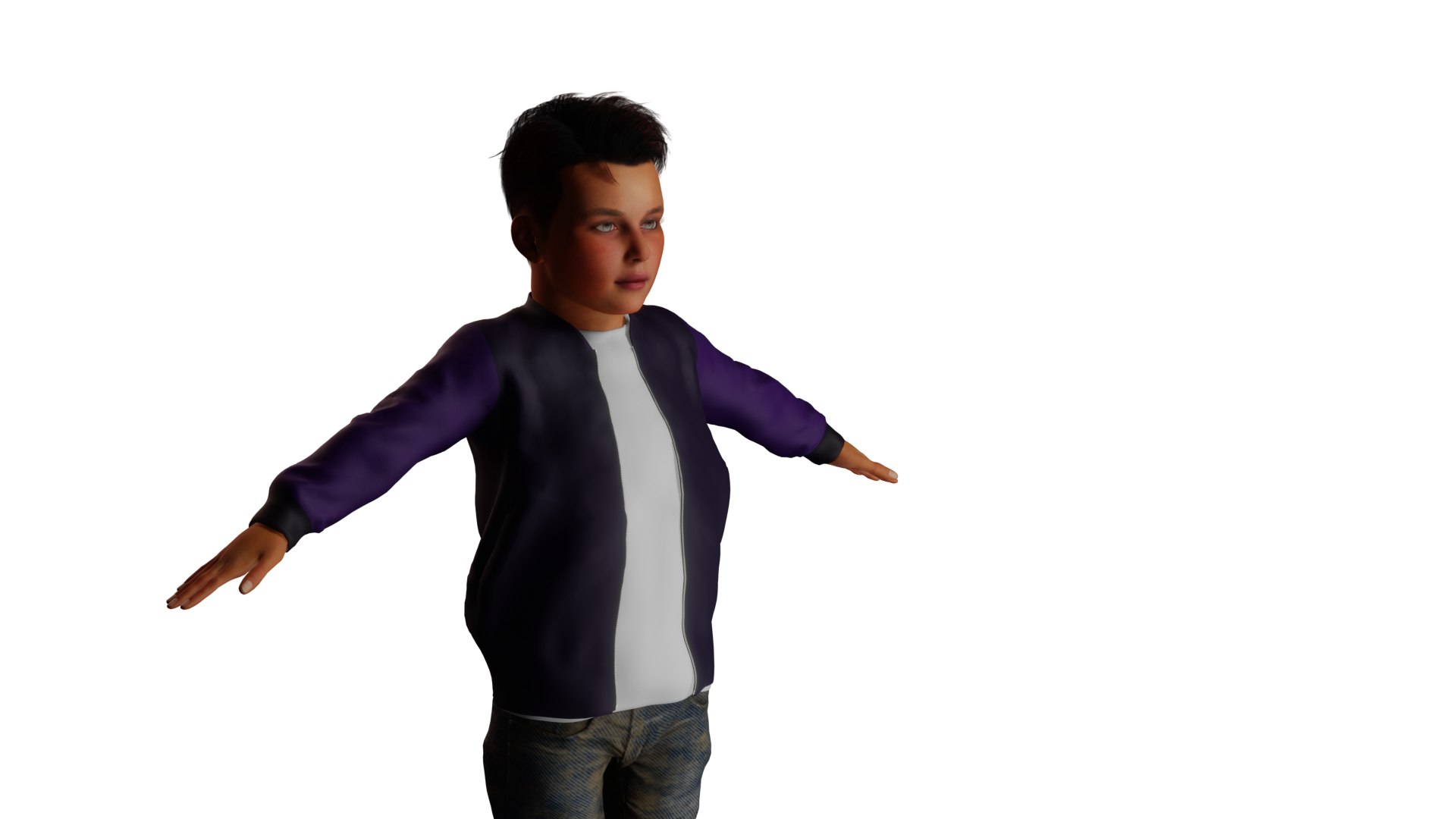 Kid Child Realistic Character Model - TurboSquid 1964151