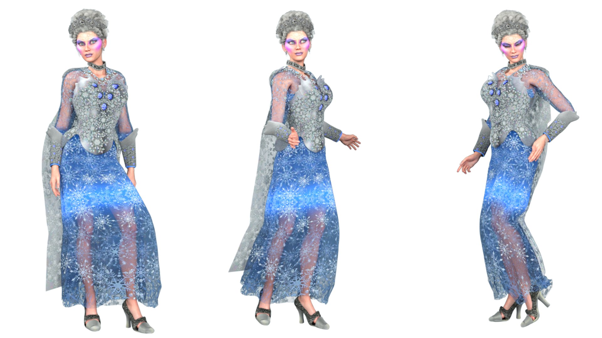 Realistic Rigged Medieval Queen Woman Character 3D Model Model ...