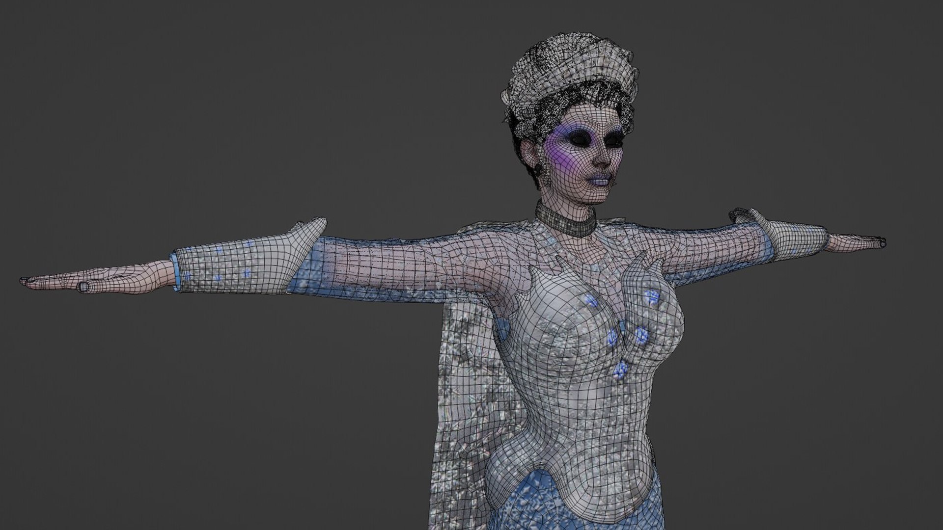 Realistic Rigged Medieval Queen Woman Character 3D Model Model ...