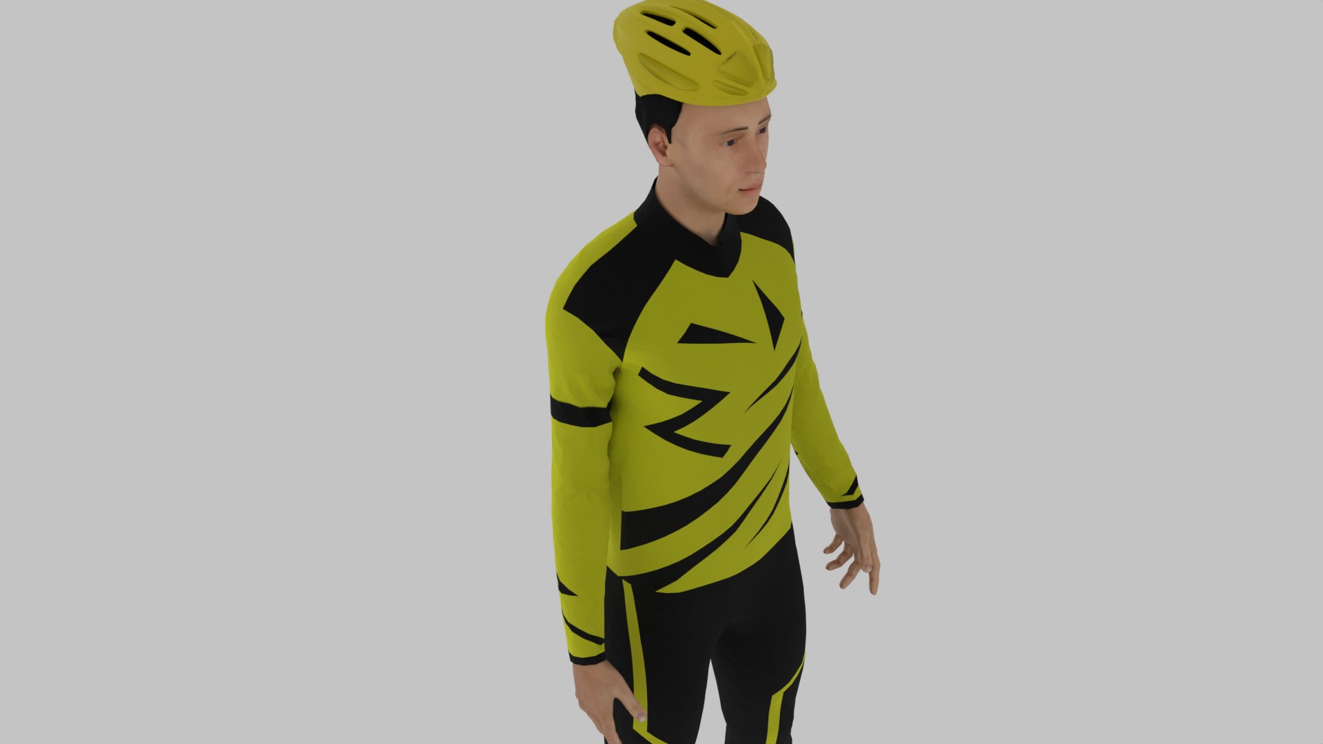 Cyclist Character 3D model - TurboSquid 1970941