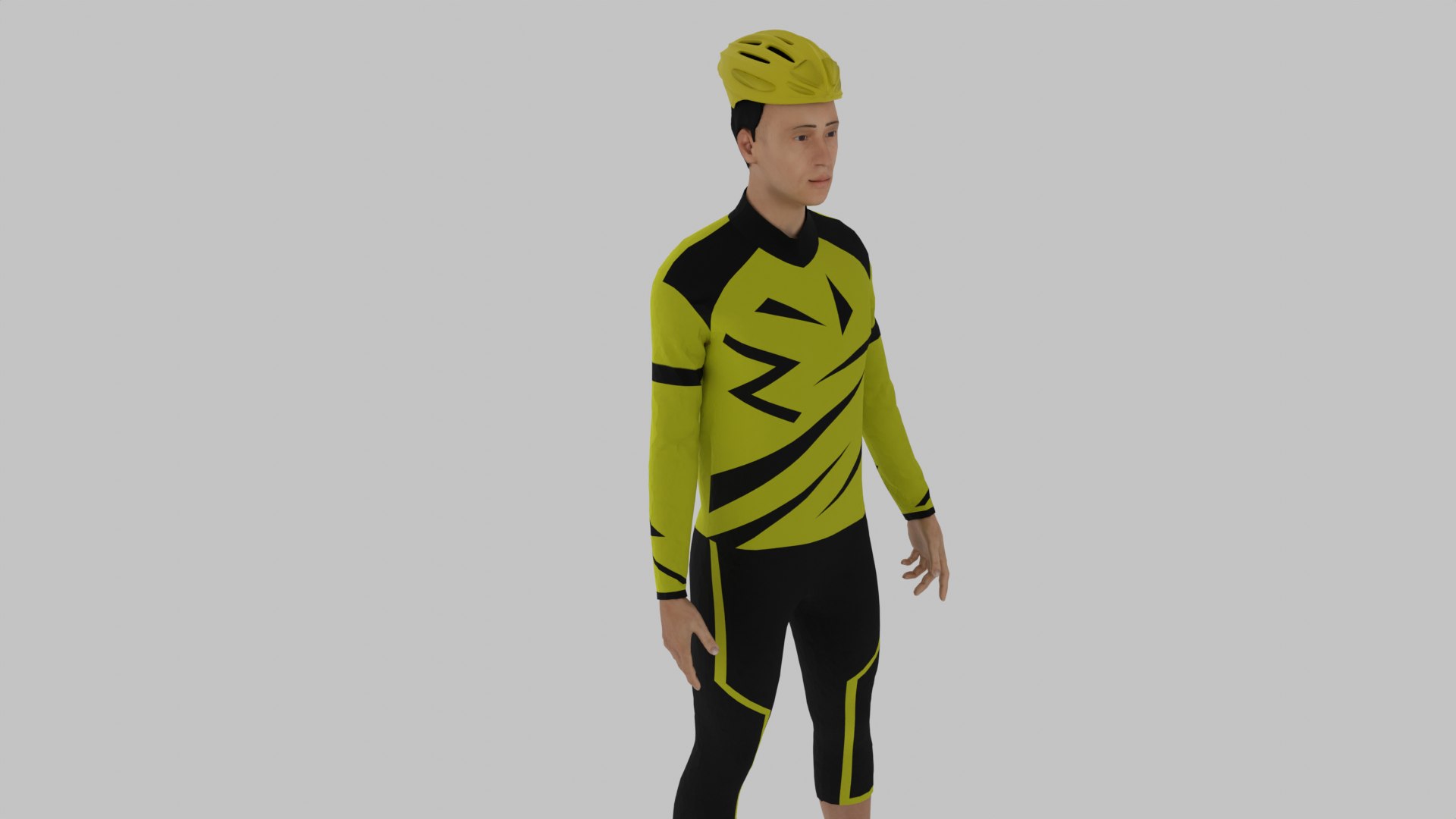 Cyclist Character 3D model - TurboSquid 1970941