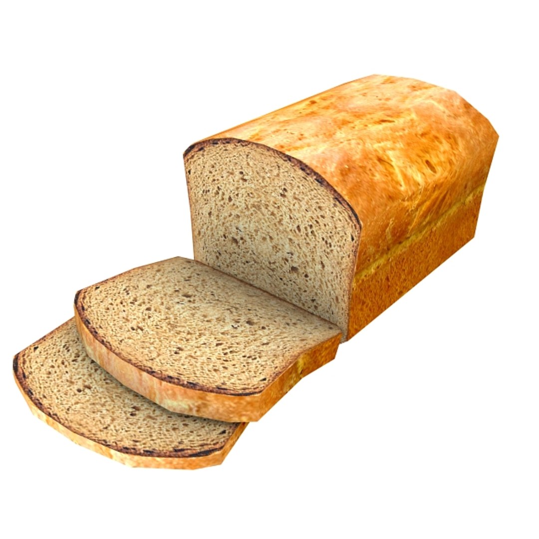 Bread Loaf Cutting 3d Model