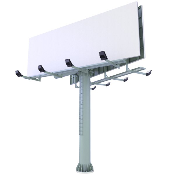 3D Street Pole Billboard 27 - TurboSquid 1815227