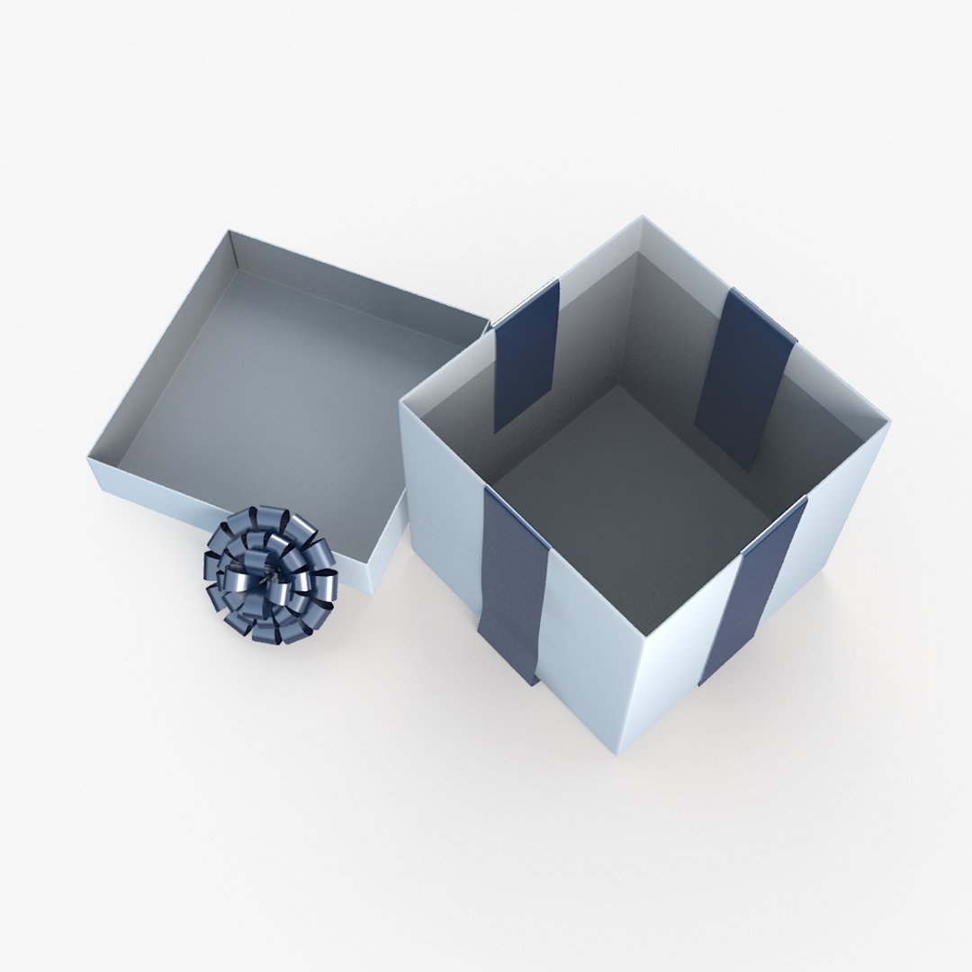 3d Model Christmas Gift Present Box