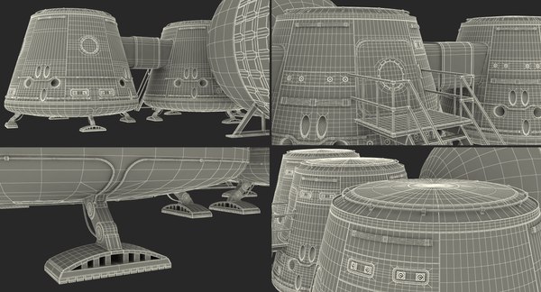 Mars colony module model - TurboSquid 1284679
