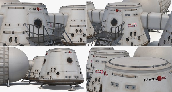 Mars colony module model - TurboSquid 1284679