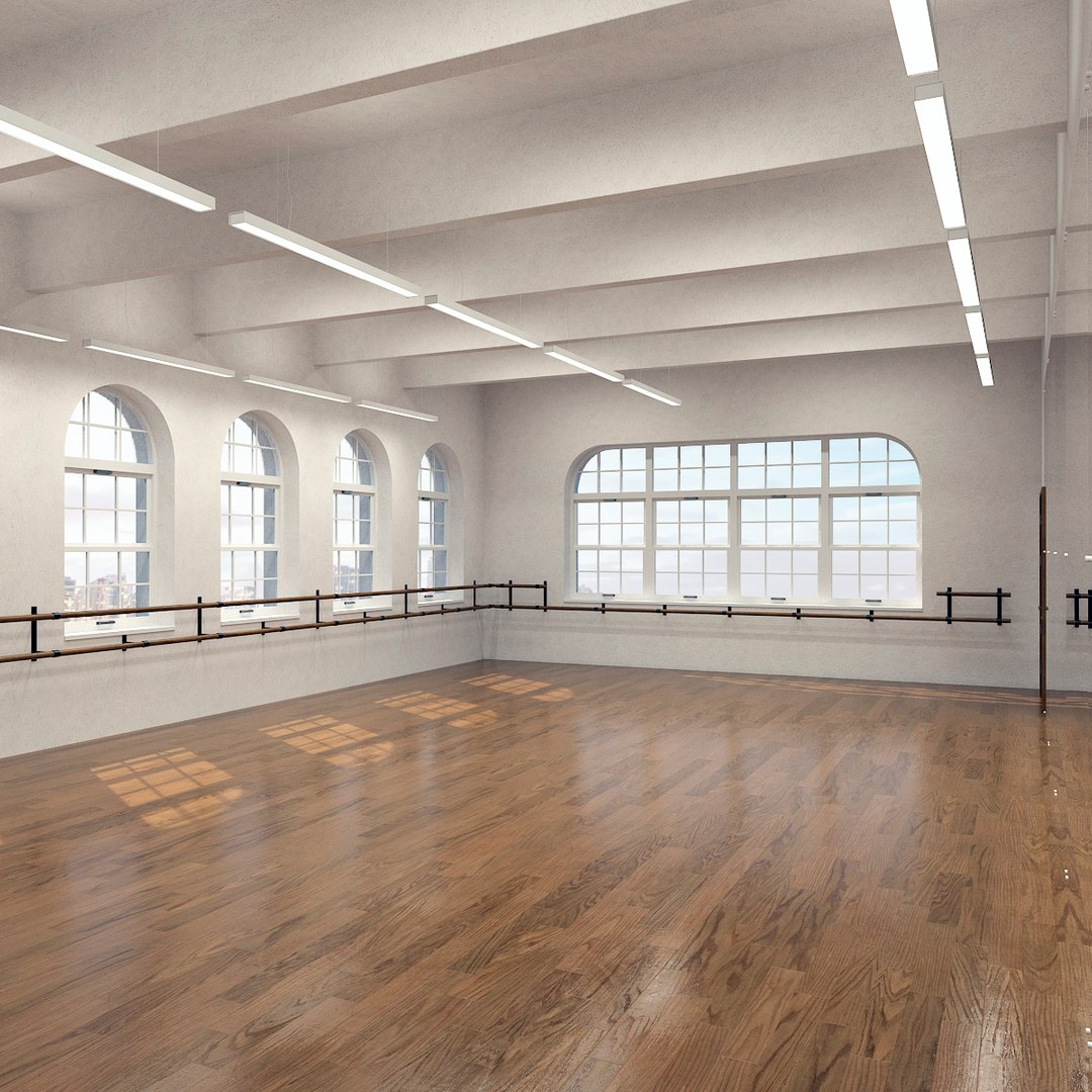 3D Dance Studio Interior Classic - TurboSquid 2434032