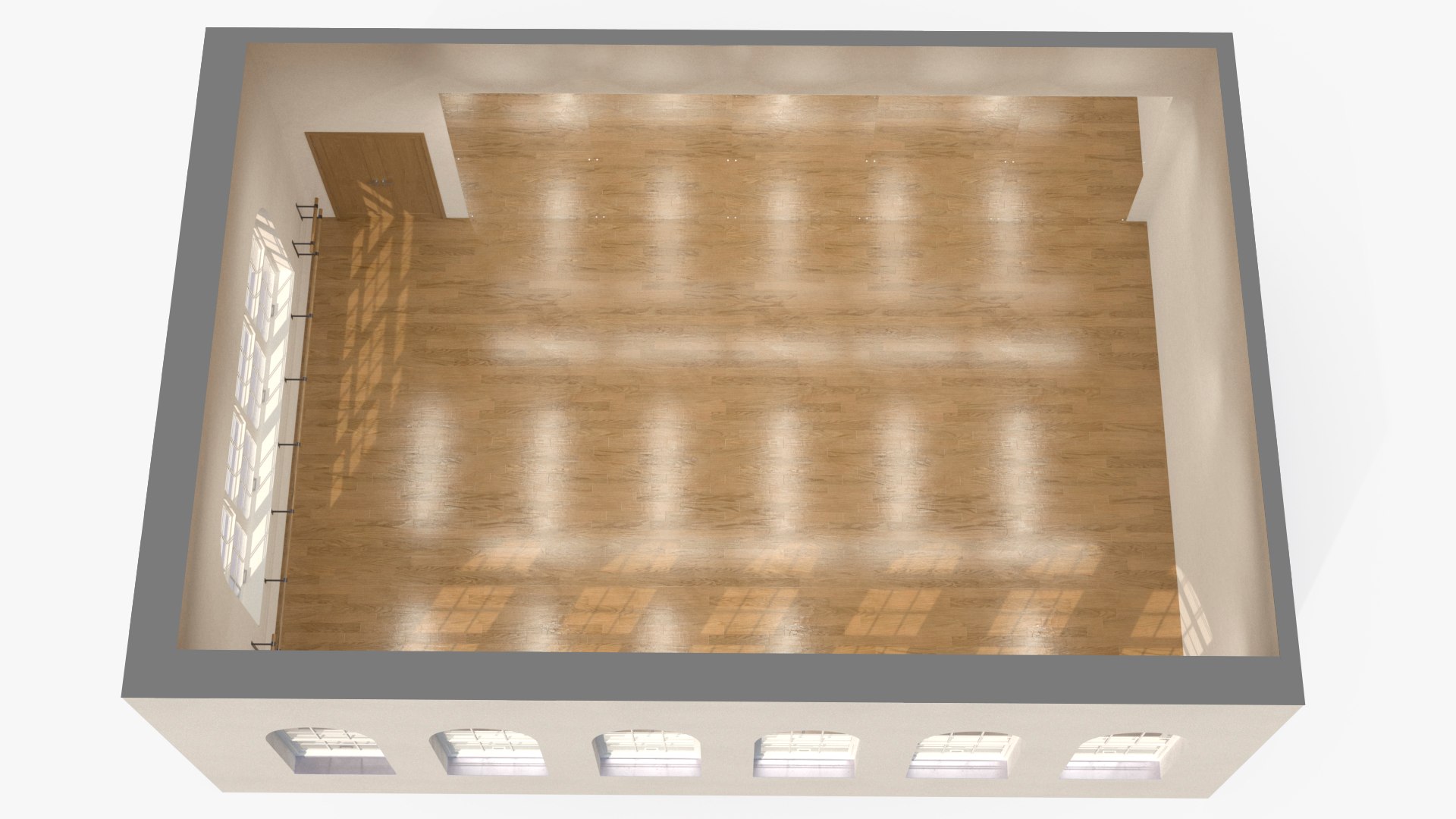 3D Dance Studio Interior Classic - TurboSquid 2434032