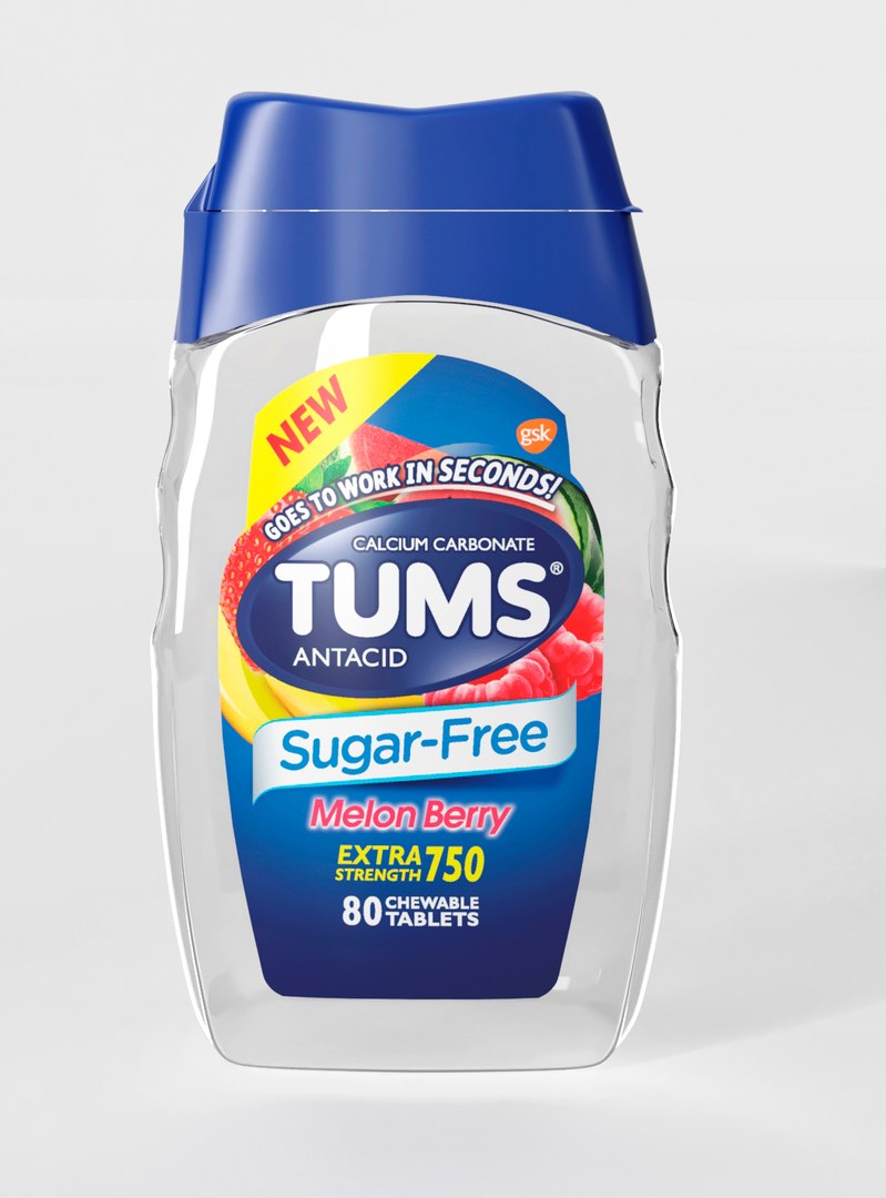 4 packaging tums 3D model - TurboSquid 1352166