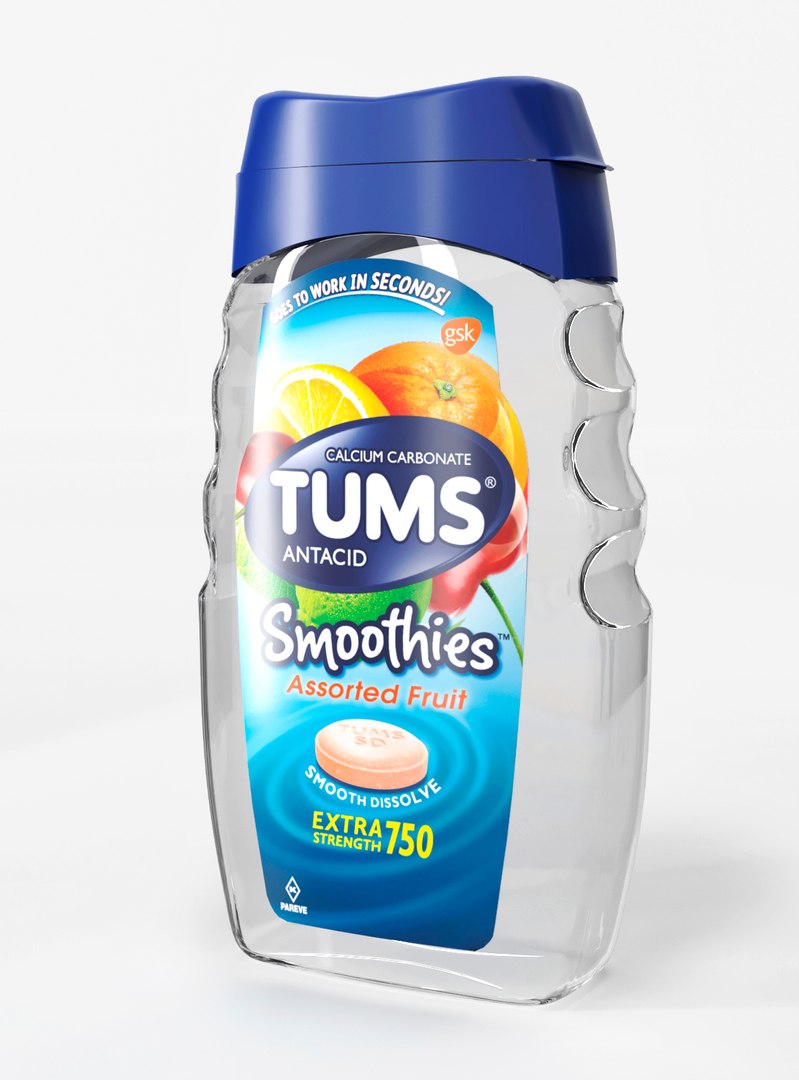 4 packaging tums 3D model - TurboSquid 1352166
