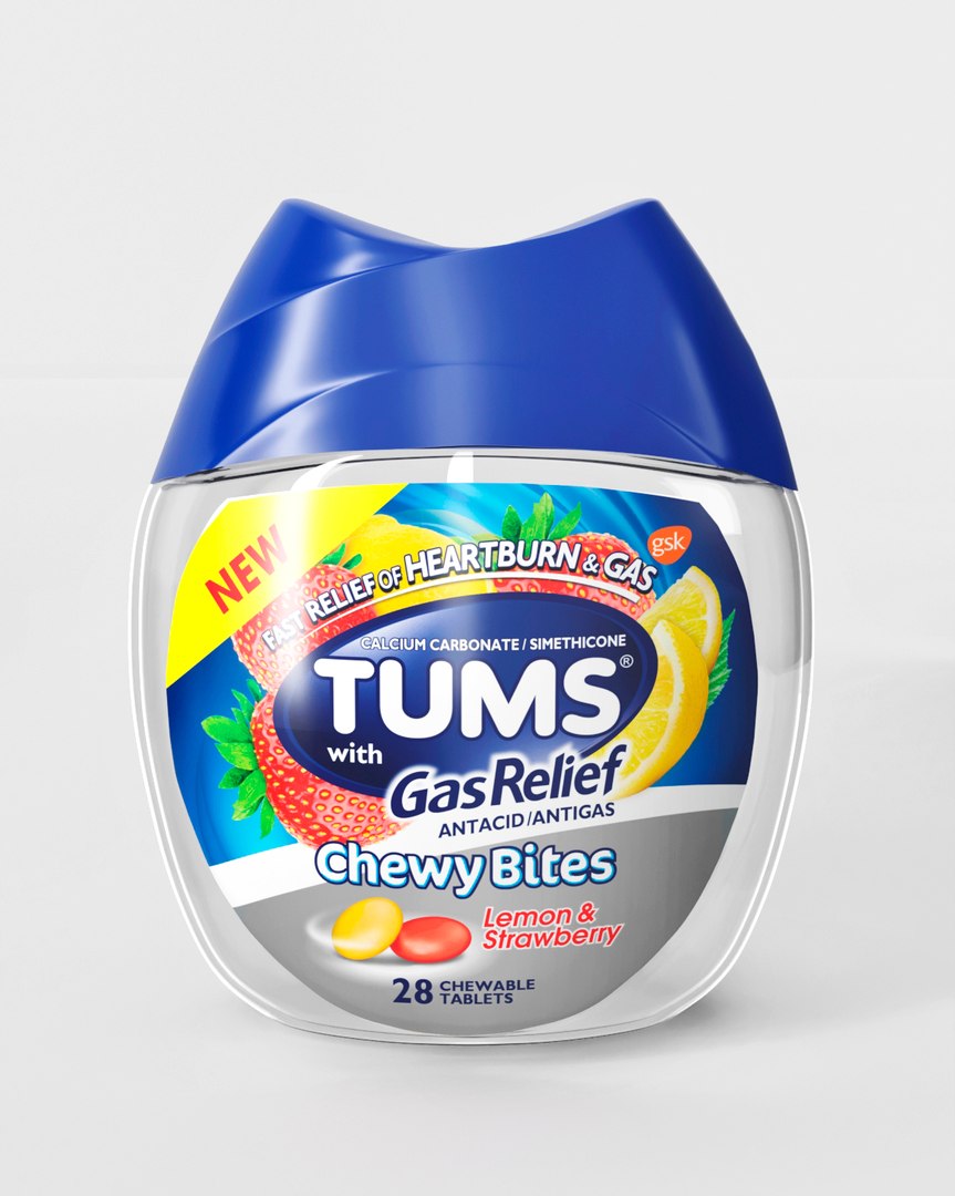4 packaging tums 3D model - TurboSquid 1352166