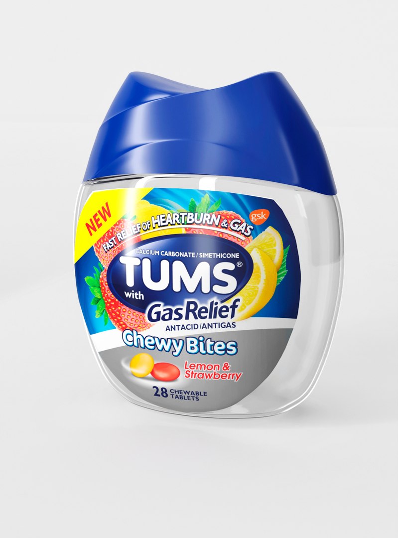 4 packaging tums 3D model - TurboSquid 1352166