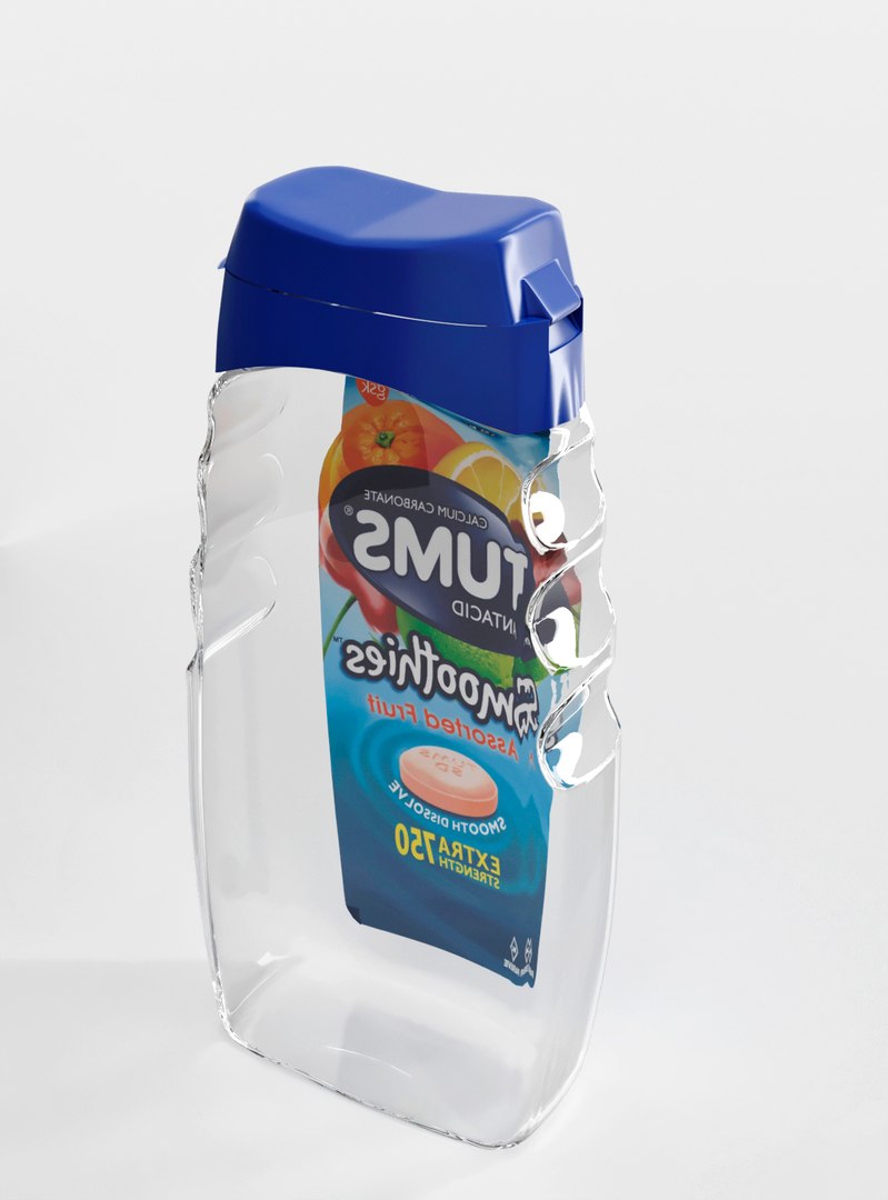 4 packaging tums 3D model - TurboSquid 1352166