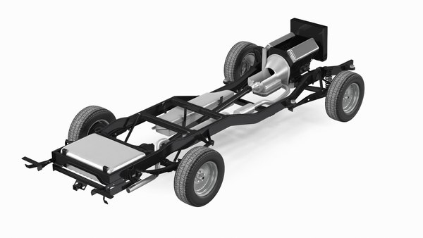 3D model Vintage Pickup Truck 2WD Chassis - TurboSquid 1853433