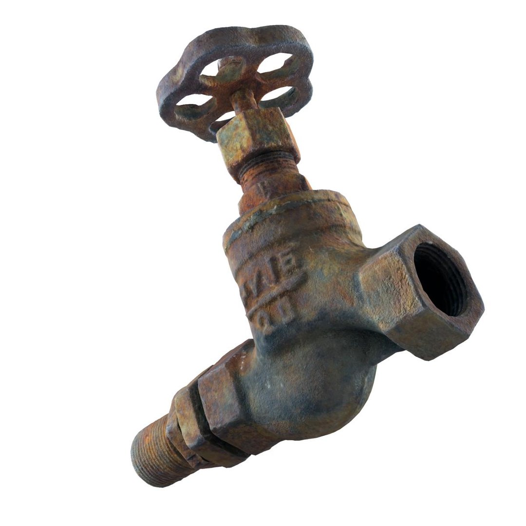 Rusty Water Faucet 3d Model