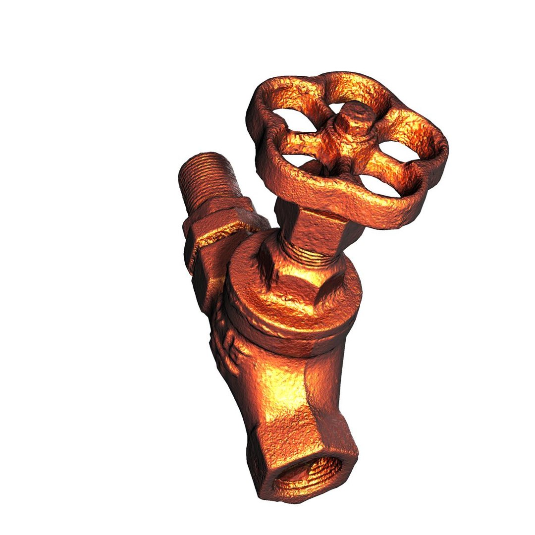 Rusty Water Faucet 3d Model