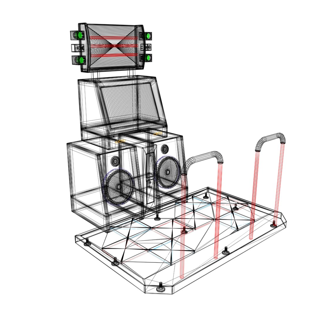 3D Model Dancing Machine - TurboSquid 1235199