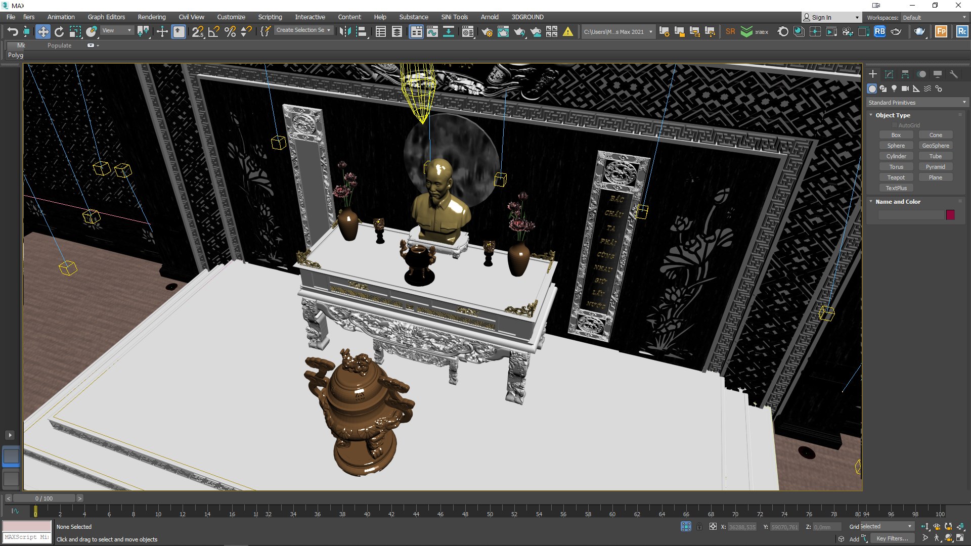 Ho Chi Minh Altar - SuperCAT - MAX FBX OBJ SKP Simlab Collada 3D Model ...