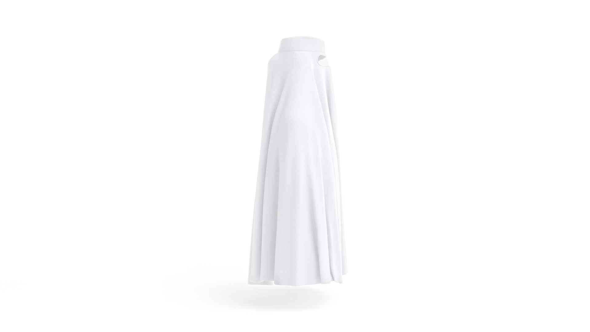 White Burqa - Muslim Traditional Woman Outer Hijab 3D - TurboSquid 2217501