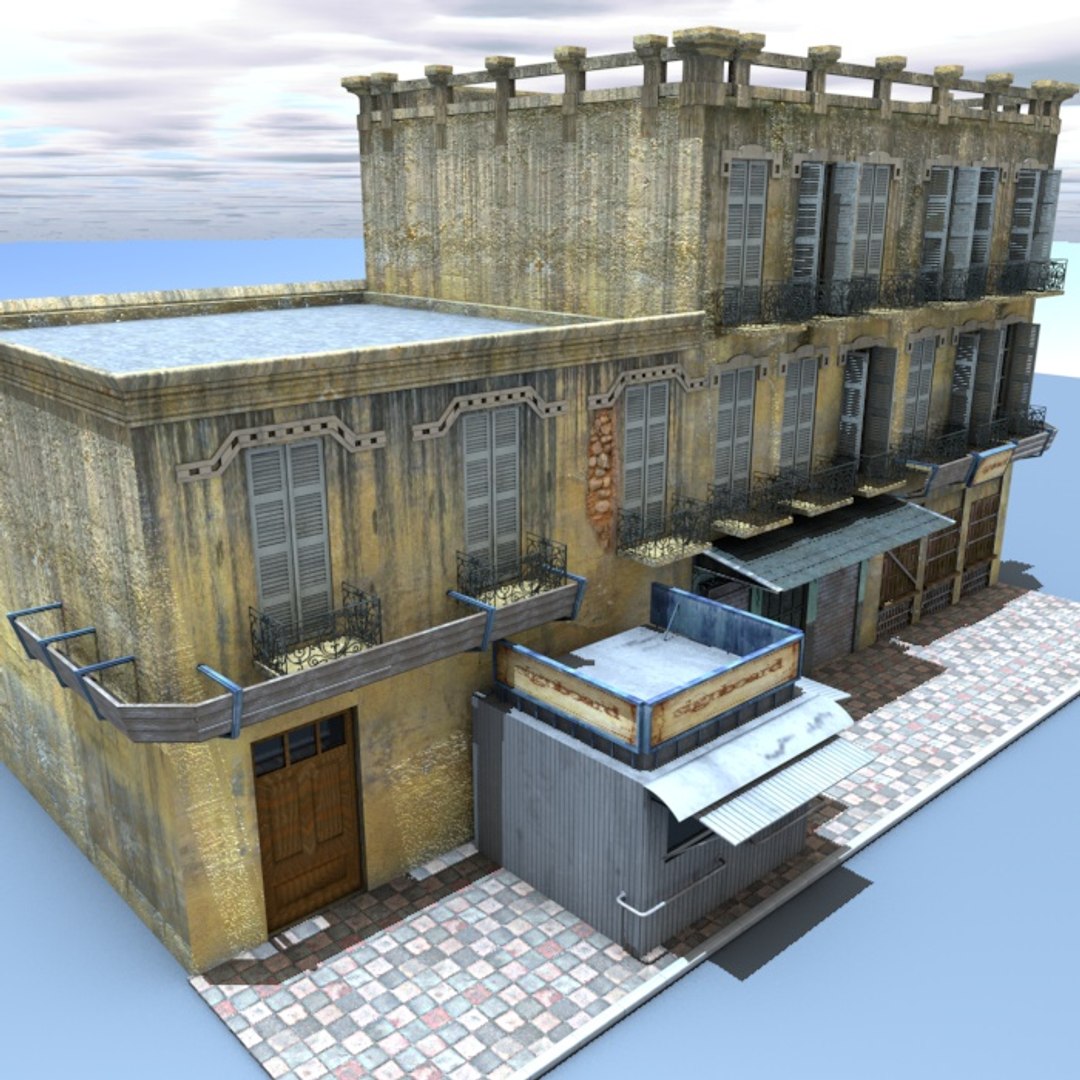 3d Model Of Old Building