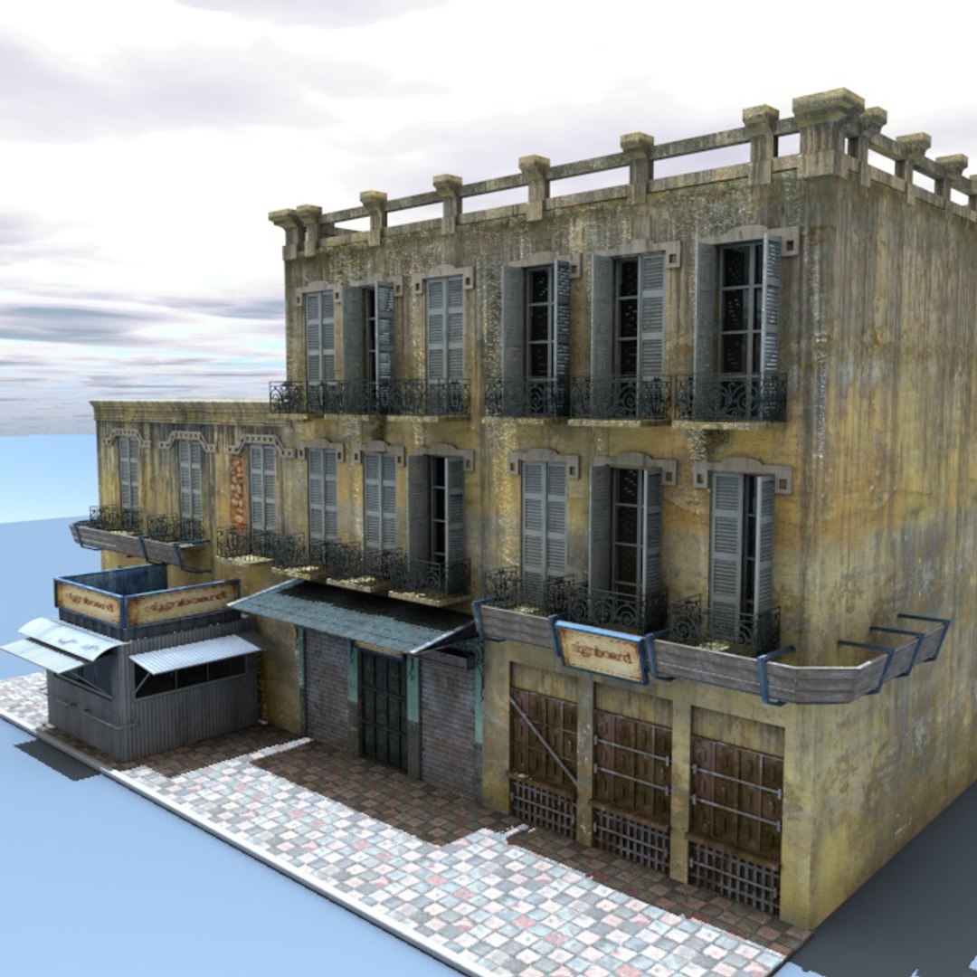 3d Model Of Old Building