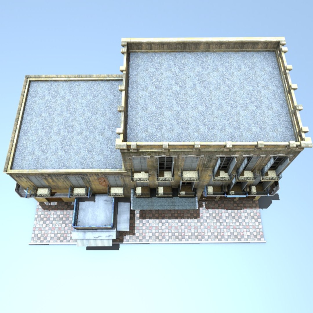 3d Model Of Old Building