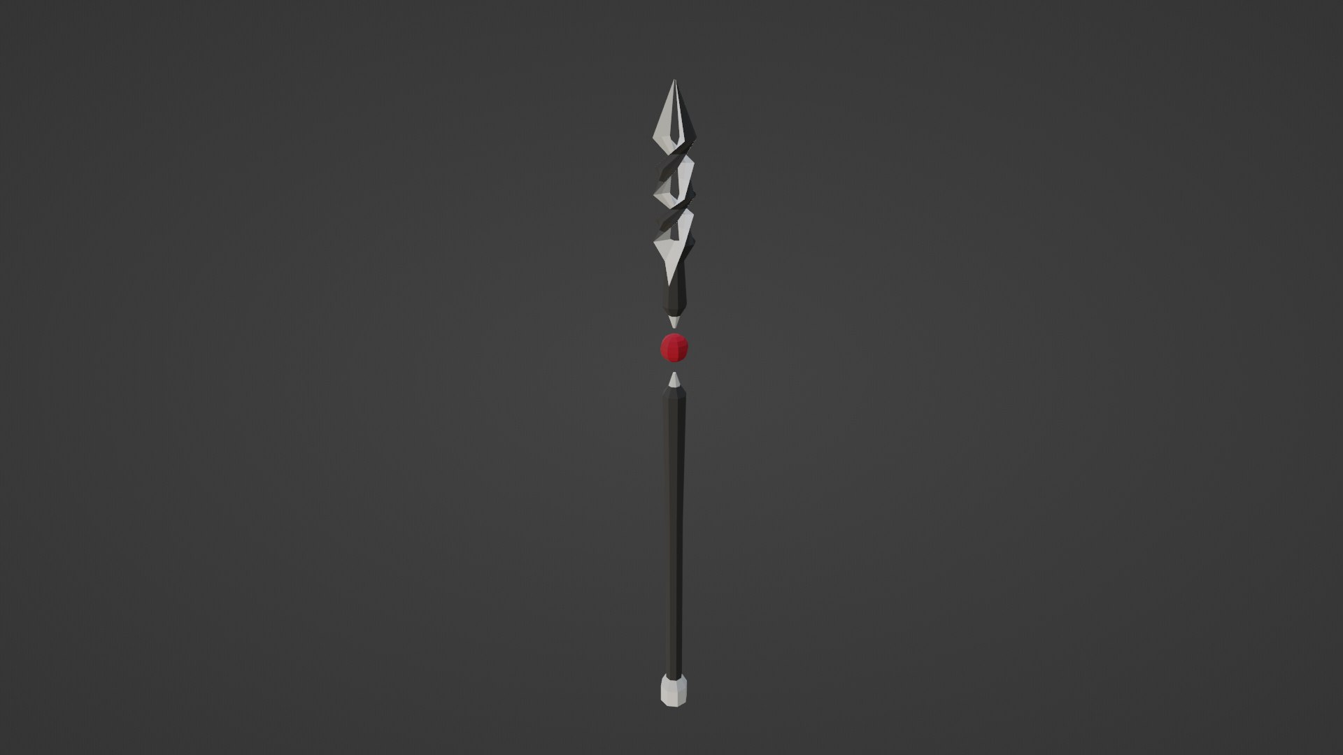 3D LOW POLY Dark Staff 3D model - TurboSquid 2132027