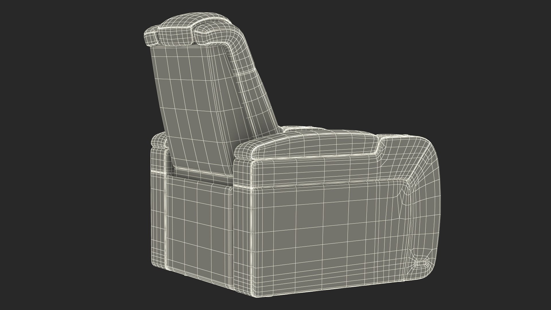 Home Theater Seating Black 3D Model - TurboSquid 2389401