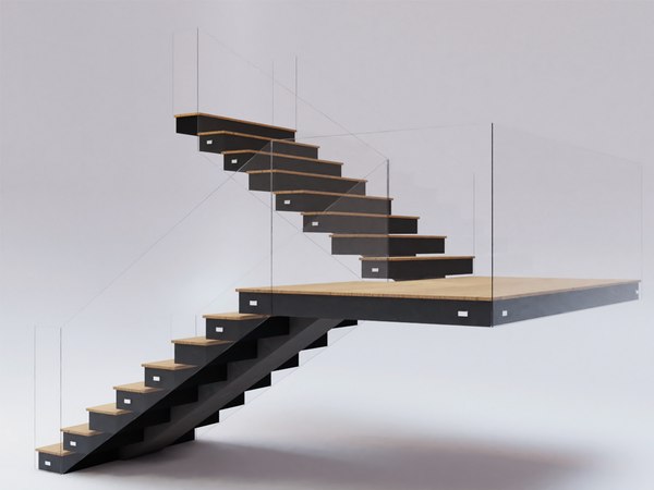 3D stairs 01-1 step - TurboSquid 1650970